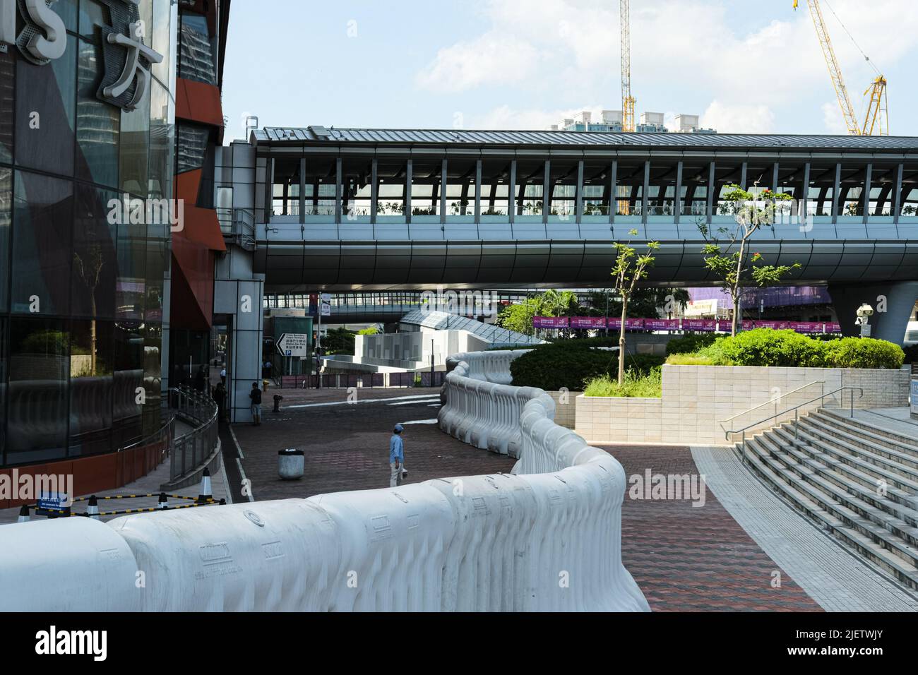 Hong Kong, China. 28th June, 2022. Barricades are put up by the police ...