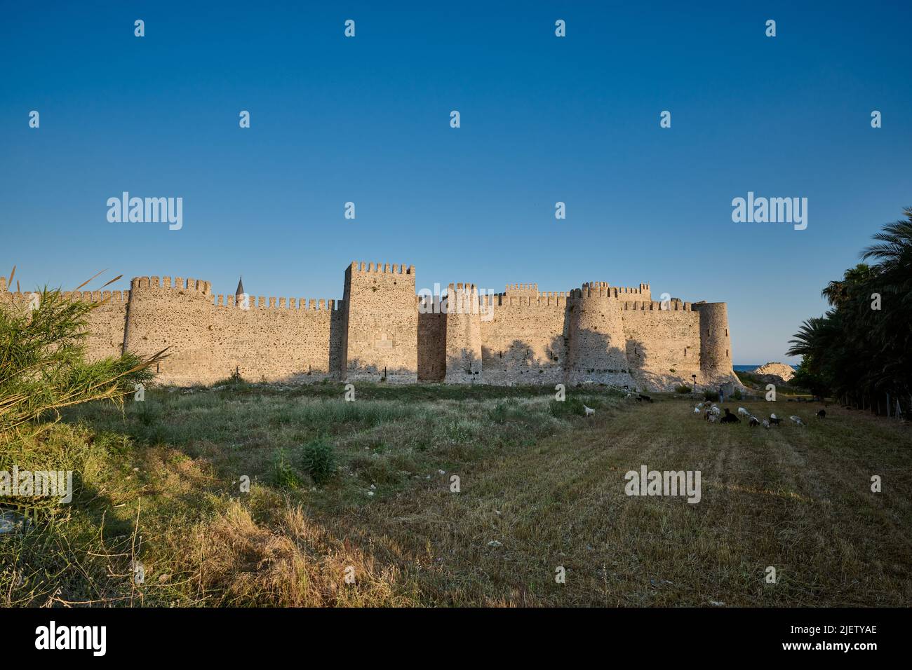 Mamure Castle medieval castle, Anamur, Turkey Stock Photo - Alamy