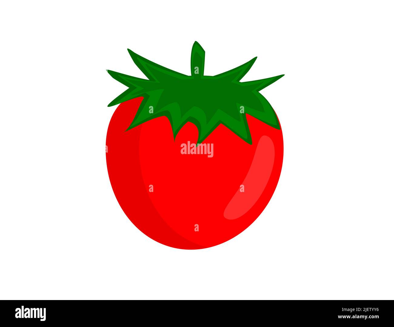 Red Tomato Vector Illustration Stock Vector Image And Art Alamy