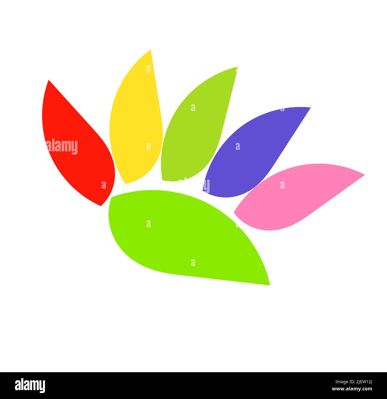 Colorful symbolic emblem looking like a bird head Stock Vector Image ...