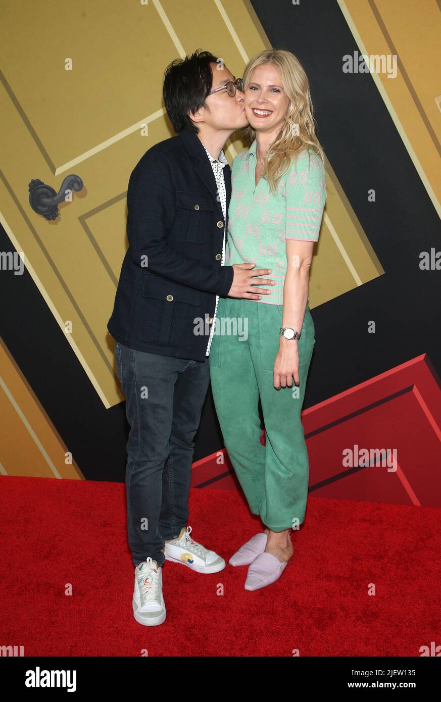 Los Angeles, Ca. 27th June, 2022. Jimmy O. Yang, Bri Kimmel at the ...