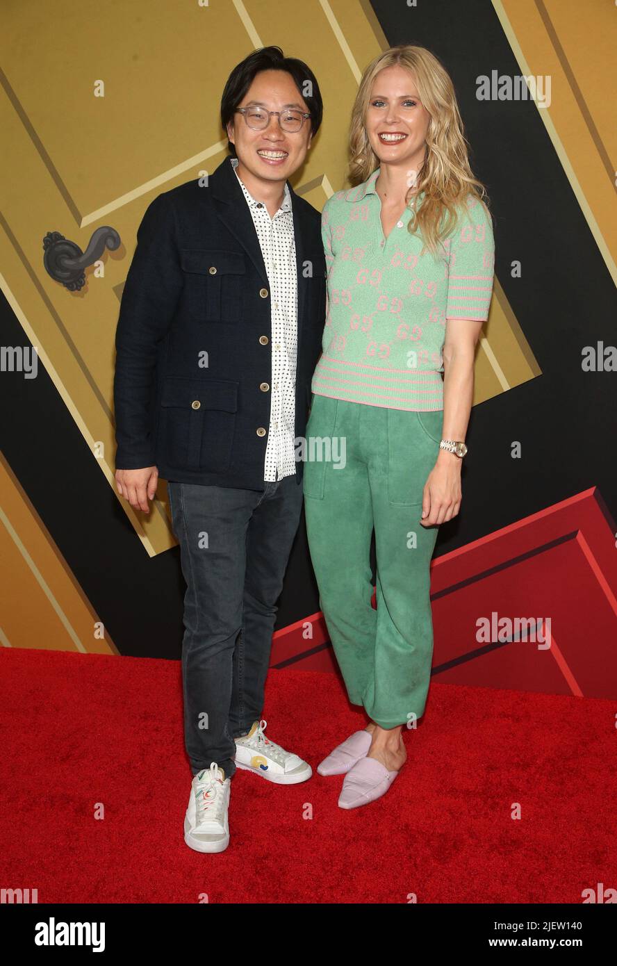 Los Angeles, Ca. 27th June, 2022. Jimmy O. Yang, Bri Kimmel at the ...