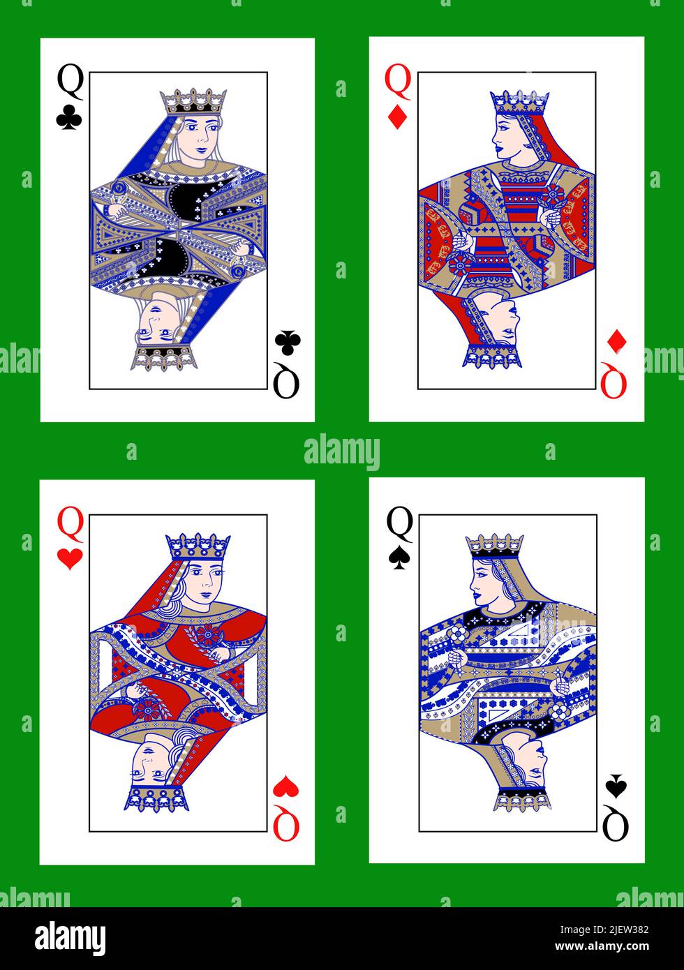 The Queens set in the classic style Stock Vector Image & Art - Alamy