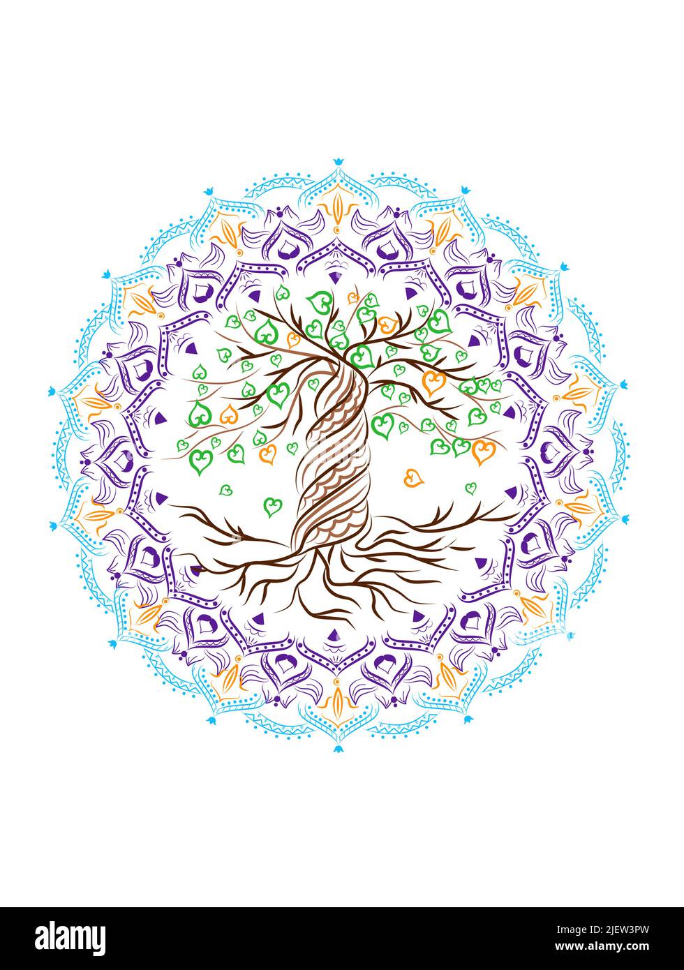 Meditation silhouette chakras Cut Out Stock Images & Pictures - Alamy