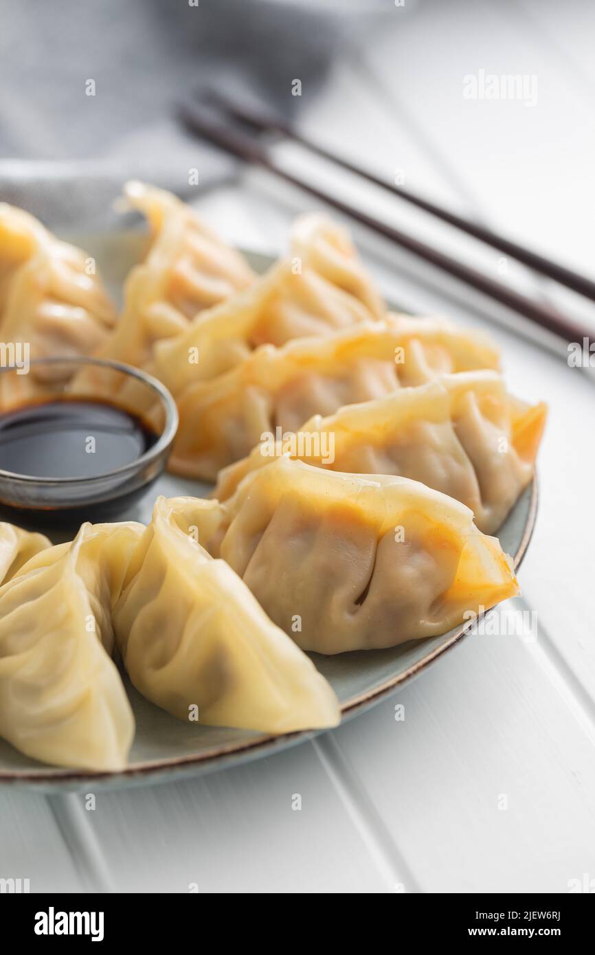 Kimchi pork dumplings hi-res stock photography and images - Alamy