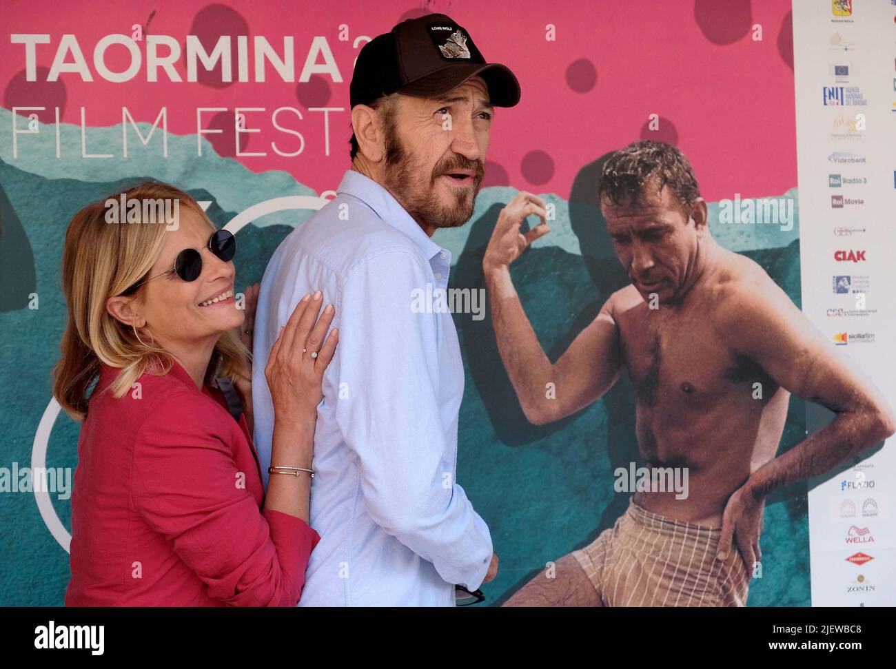 June 28, 2022, Taormina (Messina, ITALY: Italian actors Marco Giallini ...