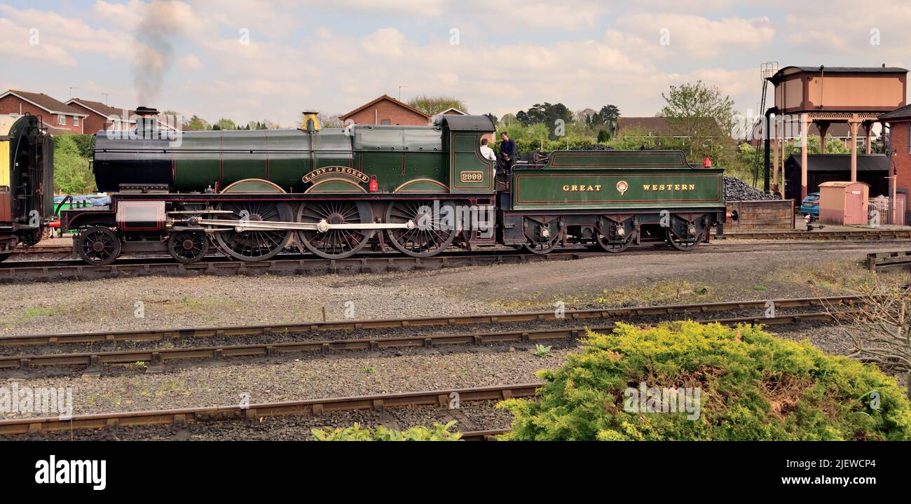 Rebuilt GWR Saint class steam locomotive No 2999 Lady of Legend at the ...