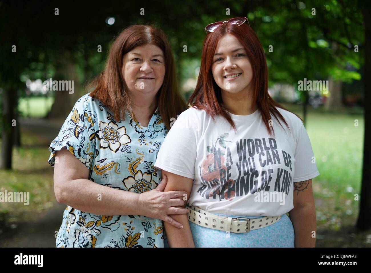 Mary Feeney-Morrison (left) and her daughter Sarah Feeney-Morrison, in ...