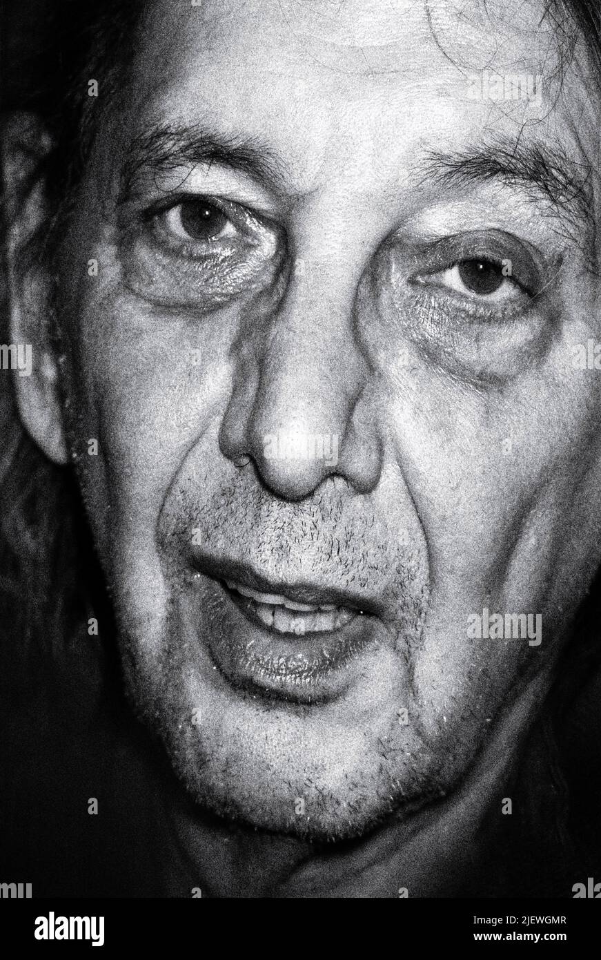 older gnarled well lived in male face Stock Photo - Alamy