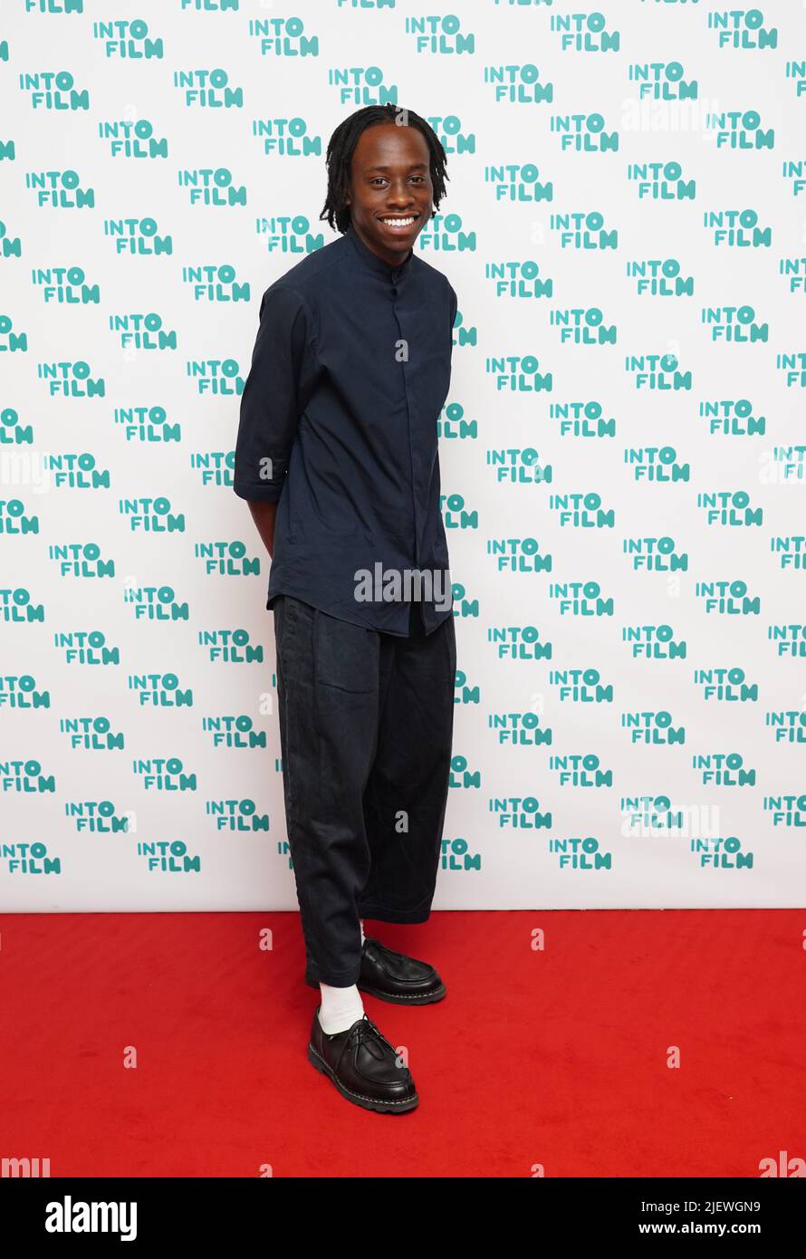 Michael Ajao arrives at the Into Film Awards at the Odeon Luxe in ...