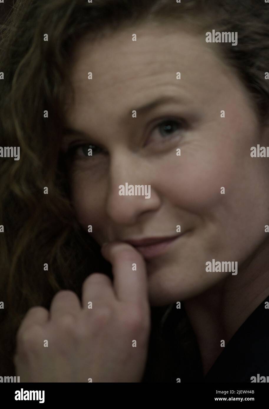 smiling into camera Stock Photo - Alamy