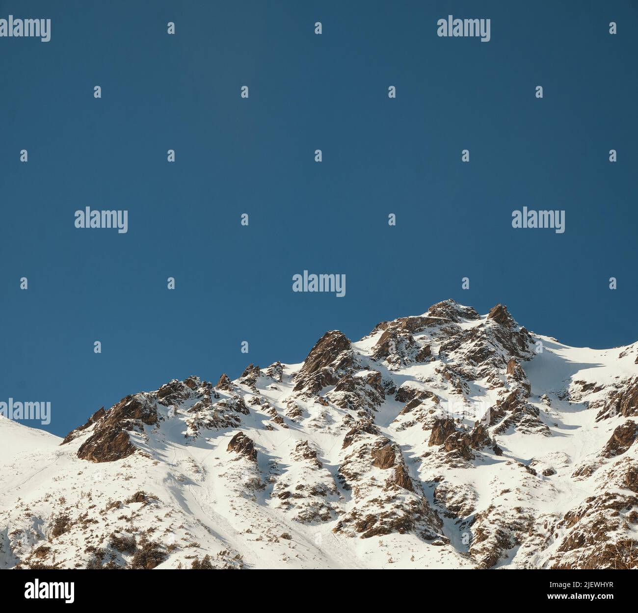 Square photo of a mountain ridge Stock Photo - Alamy