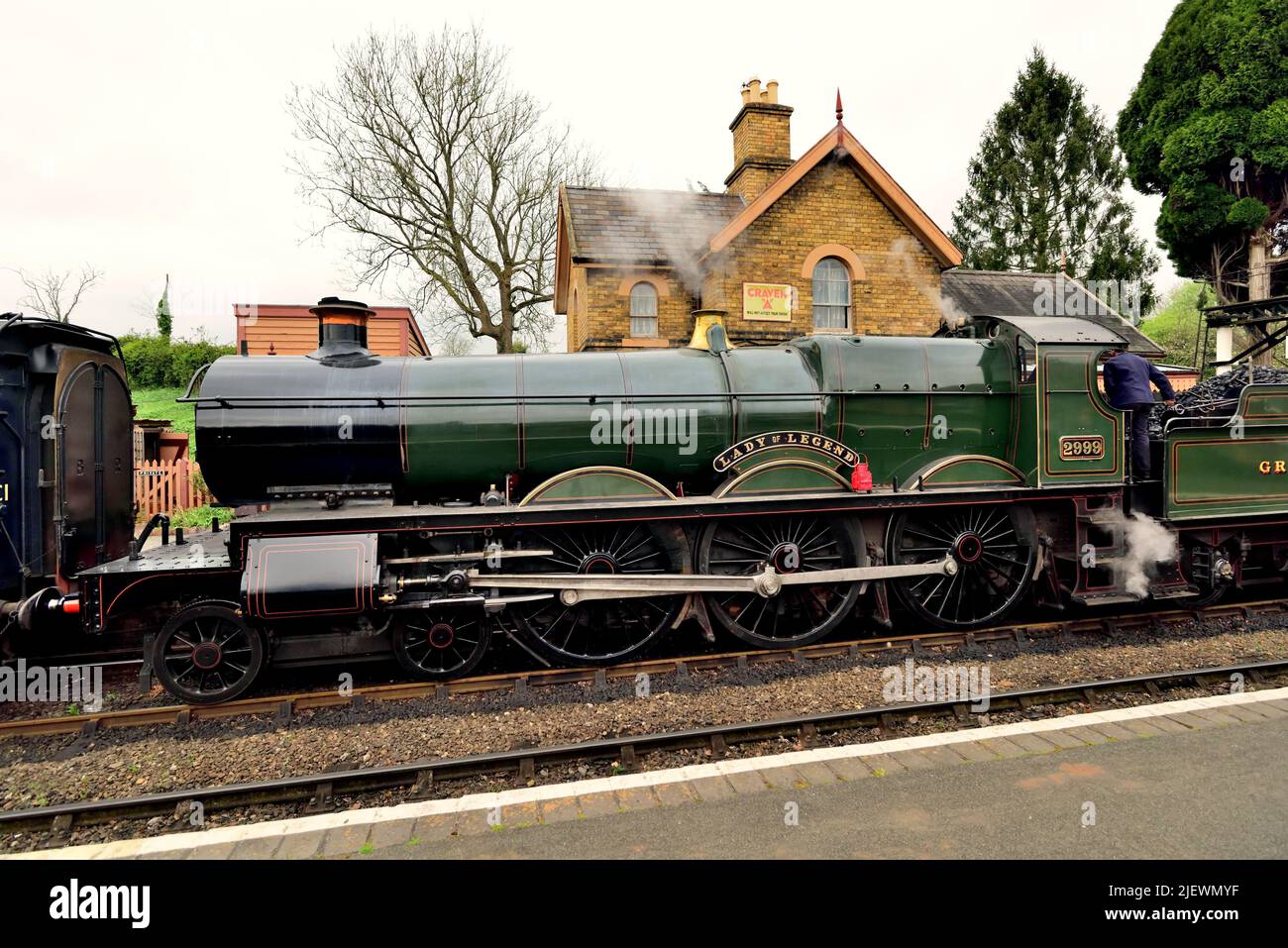 Rebuilt GWR Saint class steam locomotive No 2999 Lady of Legend at the ...