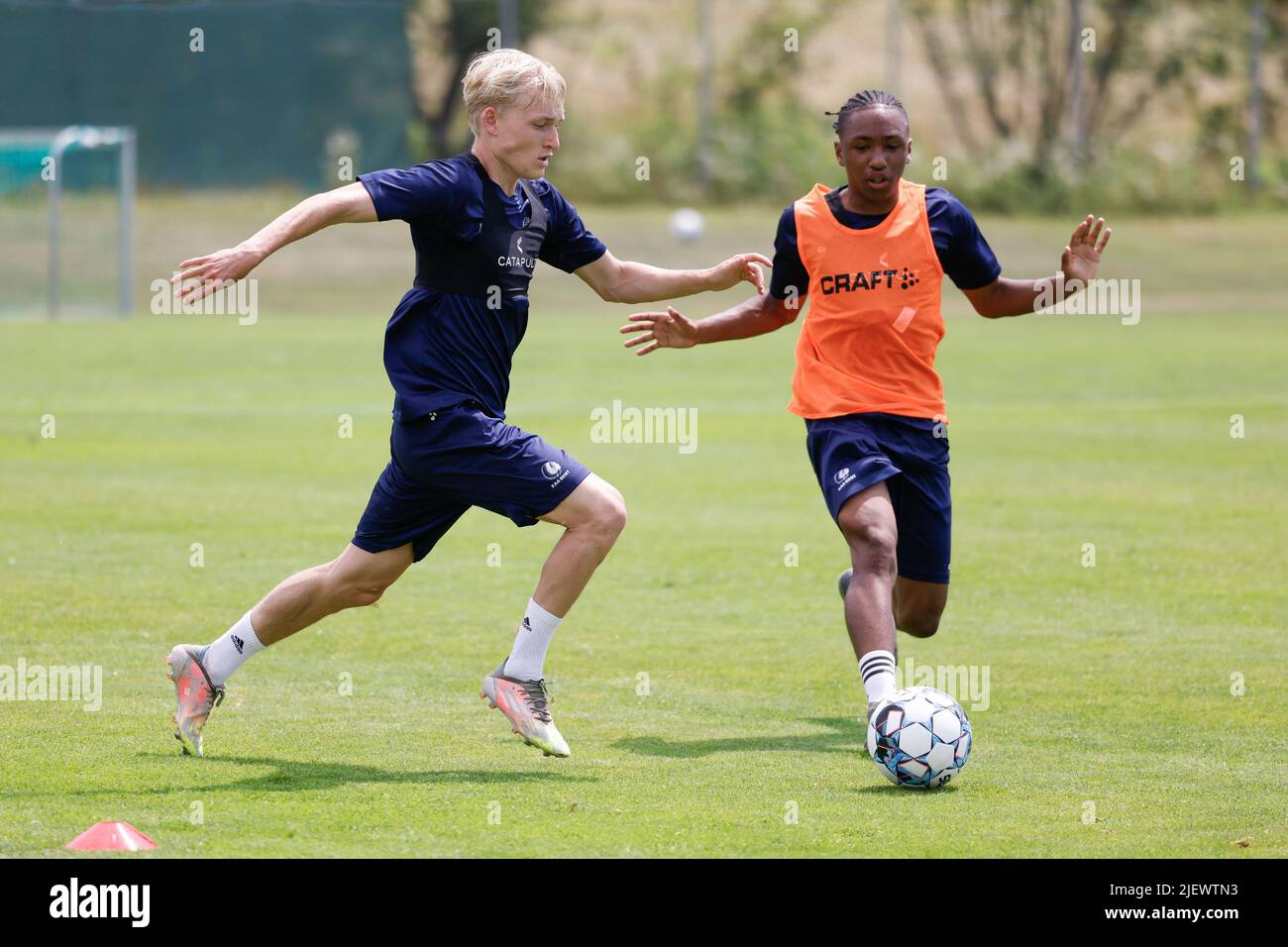 Stegersbach, Austria, 28/06/2022, Gent's Noah De Ridder and Gent's ...