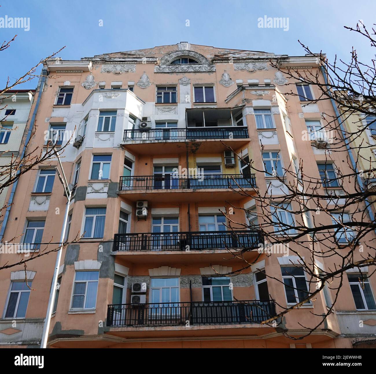 Kiev, Ukraine December 9, 2019: Ancient city building in Kiev Stock ...