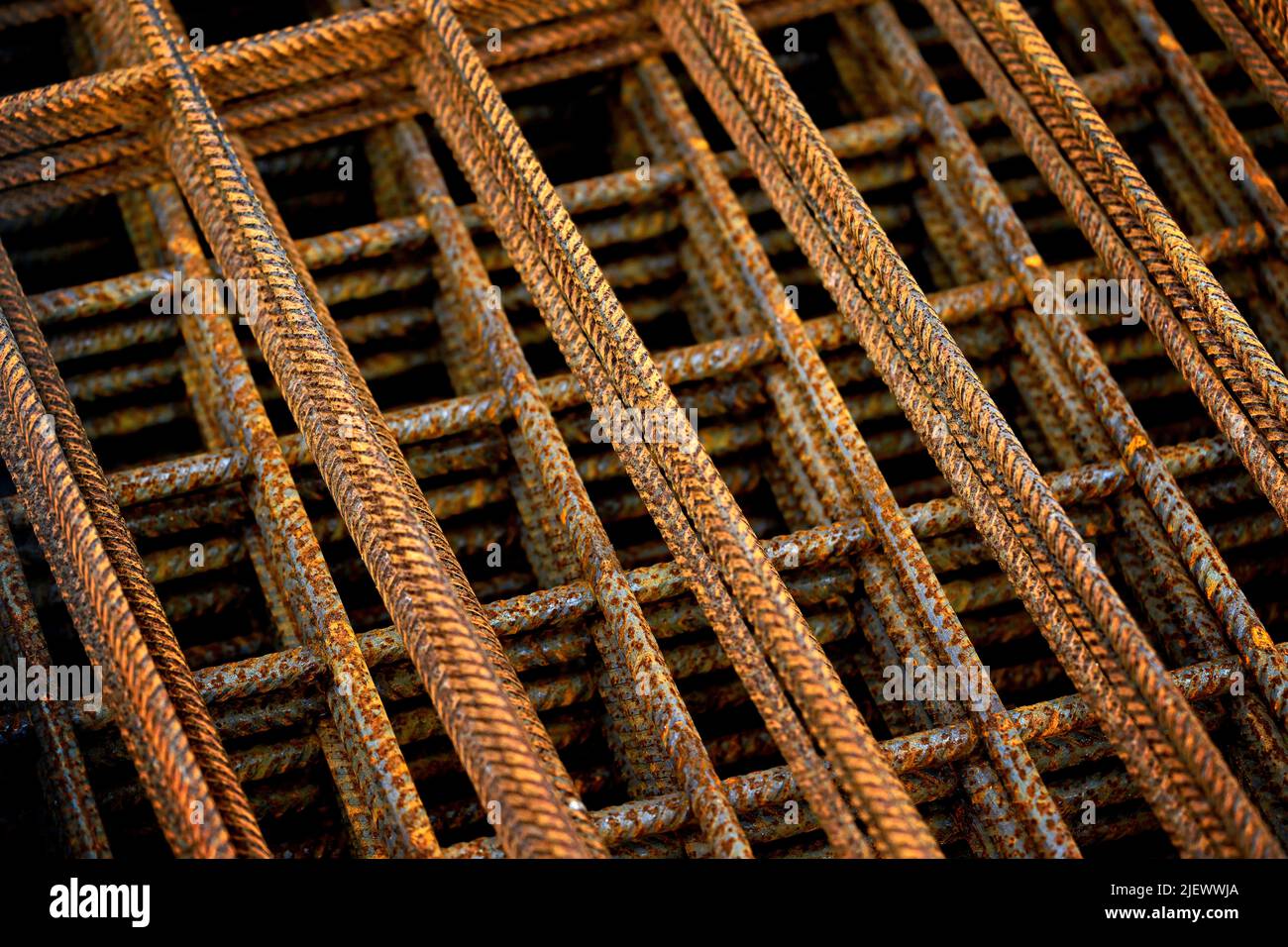 Reinforcing bar, rebar, concrete reinforcing bars Photo: Janerik ...