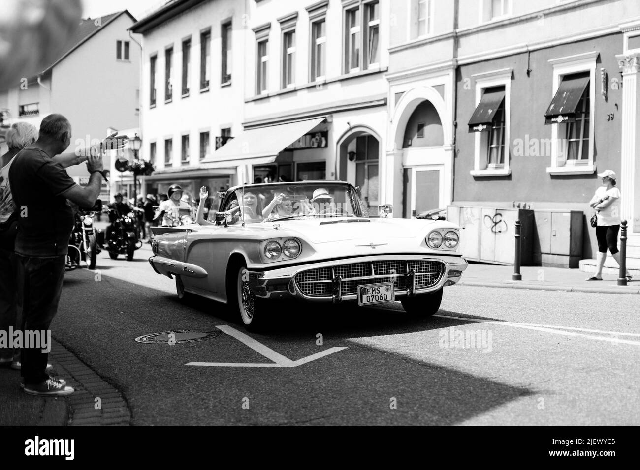 Bikers festival germany Black and White Stock Photos & Images - Alamy