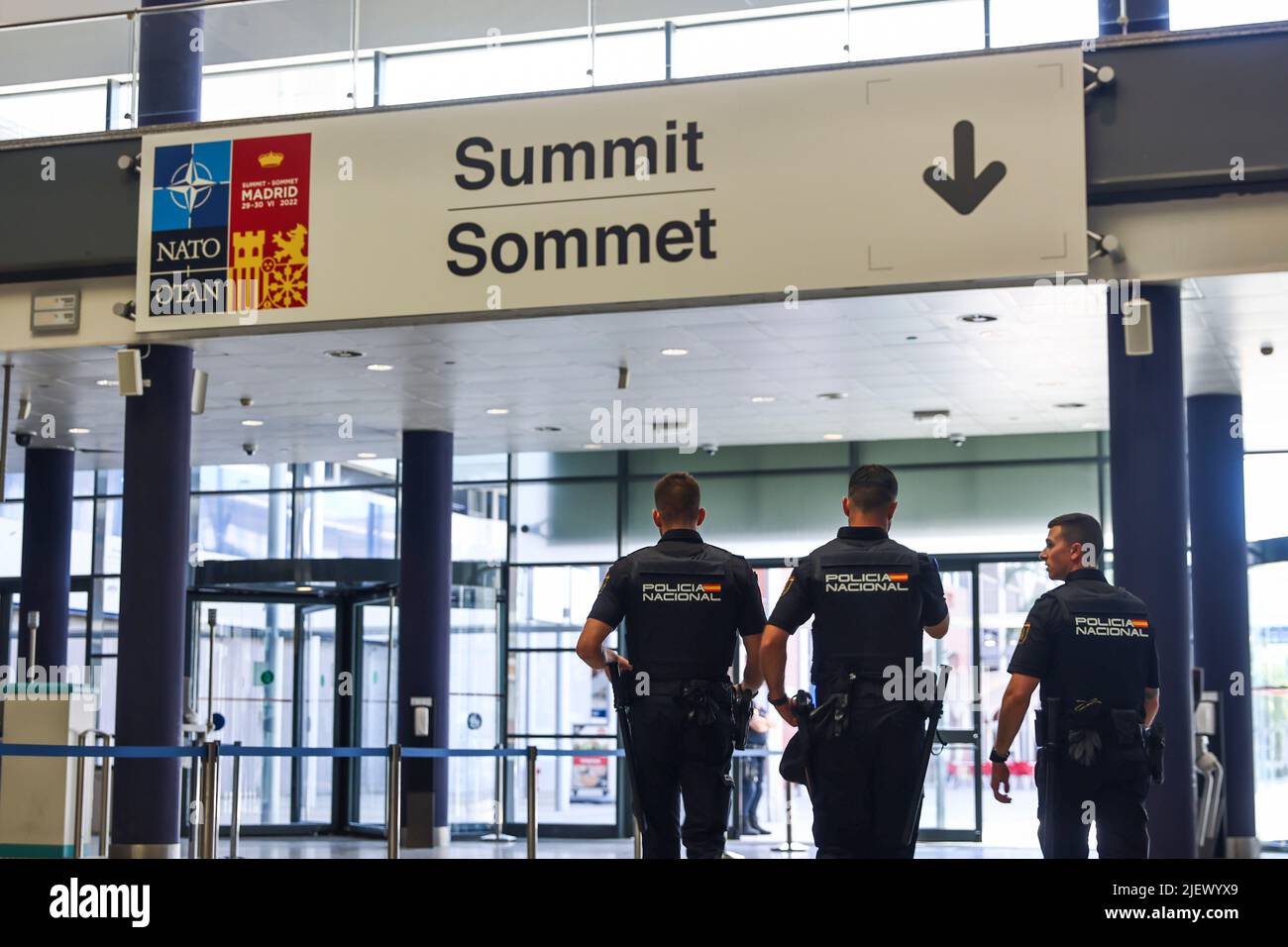 Nato madrid 2022 summit emblem hi-res stock photography and images - Alamy