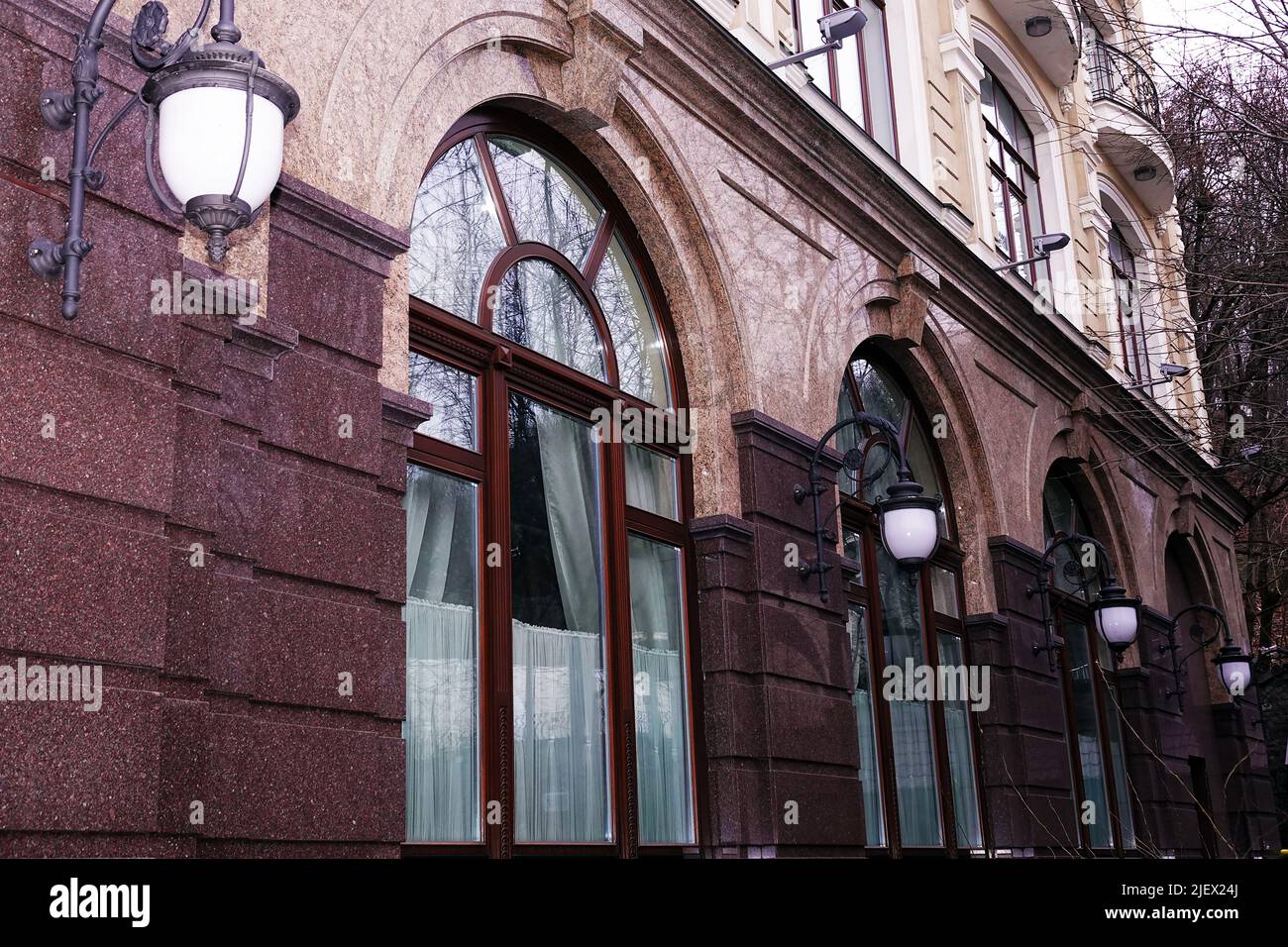 Kiev Ukraine January 31 2020 Ancient City Building In Kiev On Postal kiev-ukraine-january-31-2020-ancient-city-building-in-kiev-on-postal