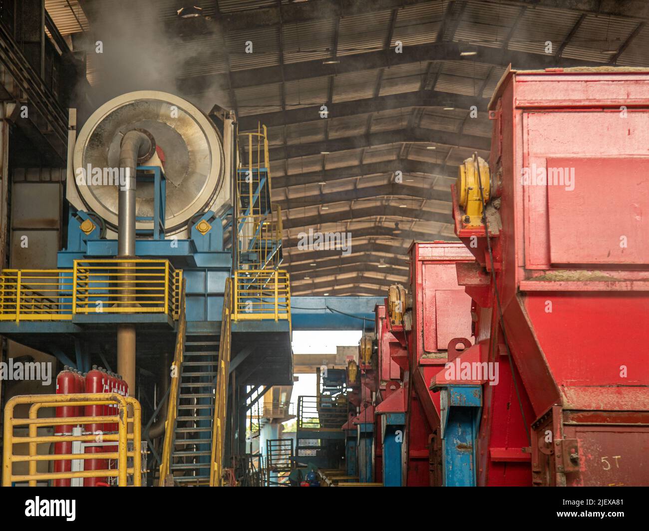 mill processing sugar cane industry Stock Photo - Alamy
