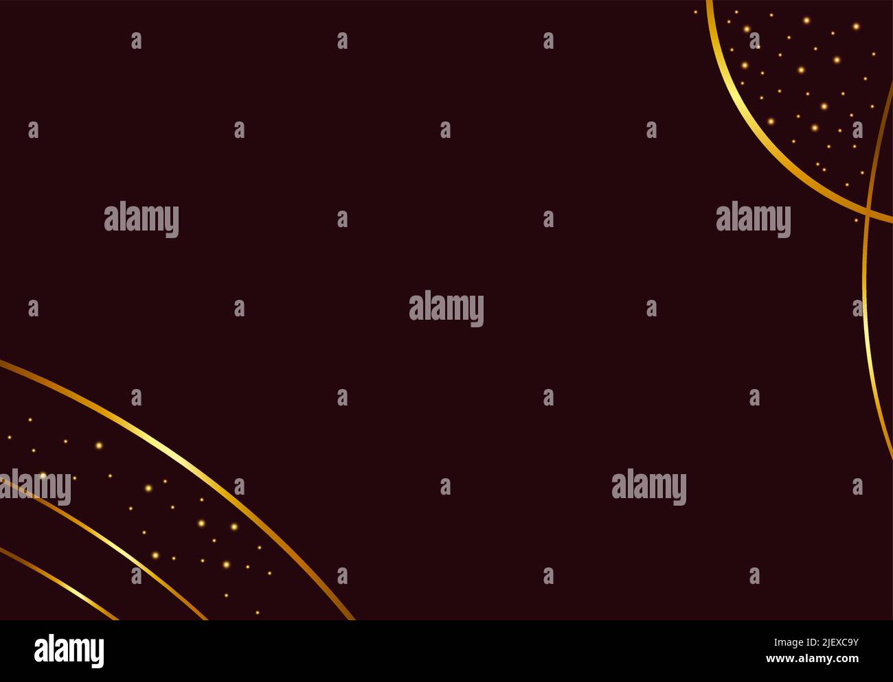 Vector red abstract background. Dark background with golden thin lines ...