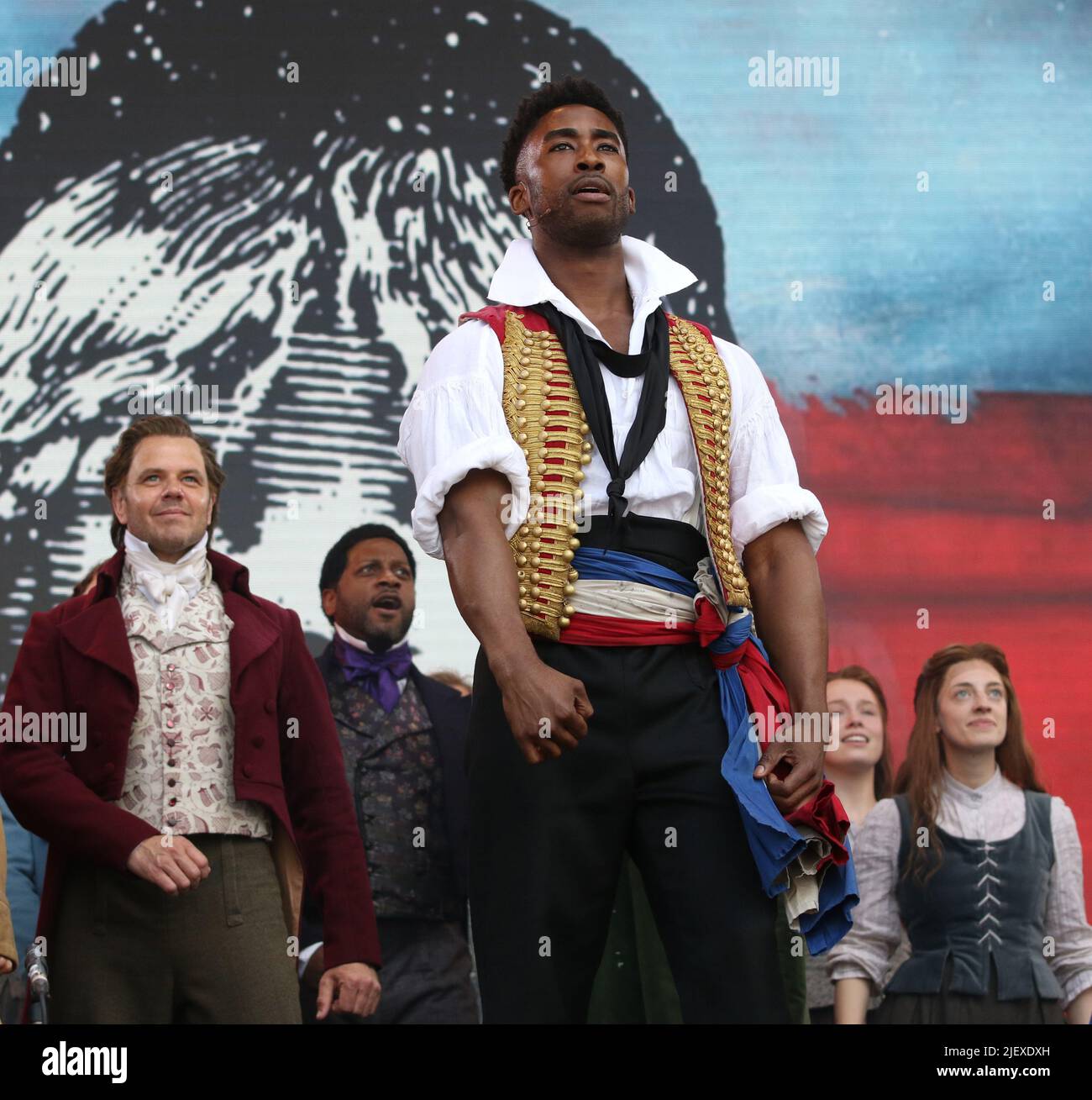 Jordan Shaw ( Enjolras ) performing in Les Misérables at West End Live ...