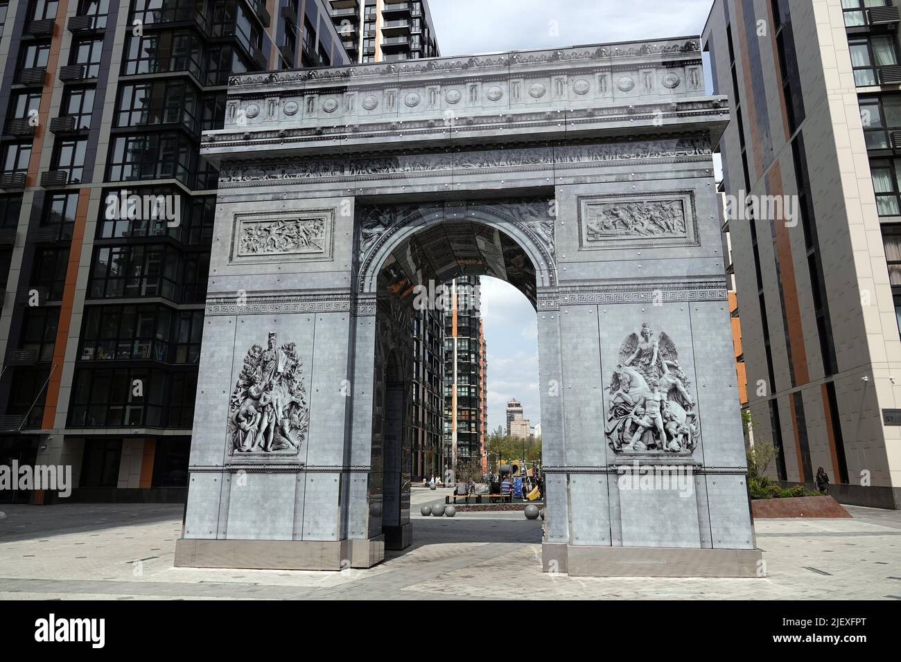 Kiev, Ukraine May 1, 2021: New city quarter in the Pechersky district ...
