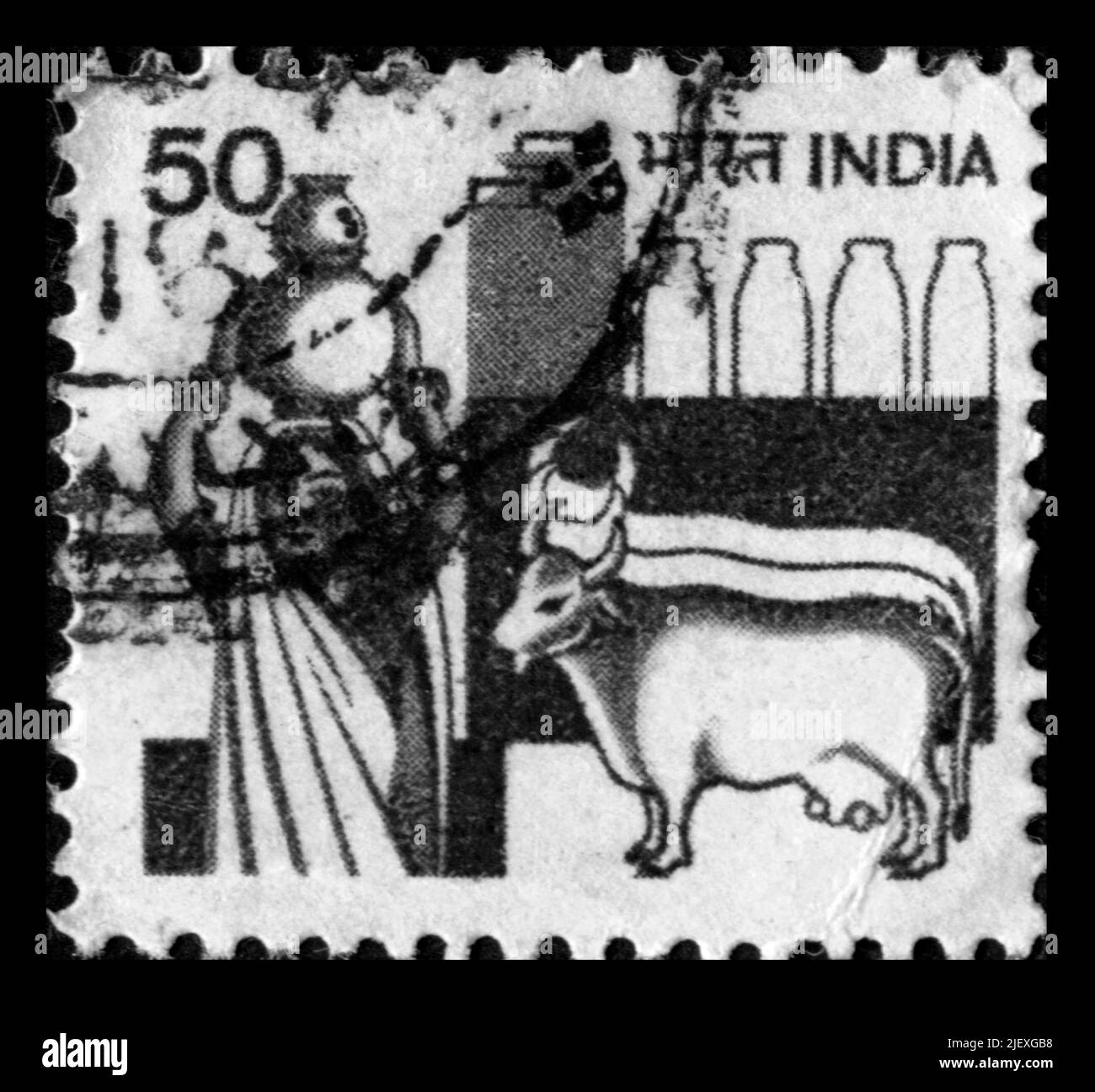 Milk vintage india Black and White Stock Photos & Images - Alamy