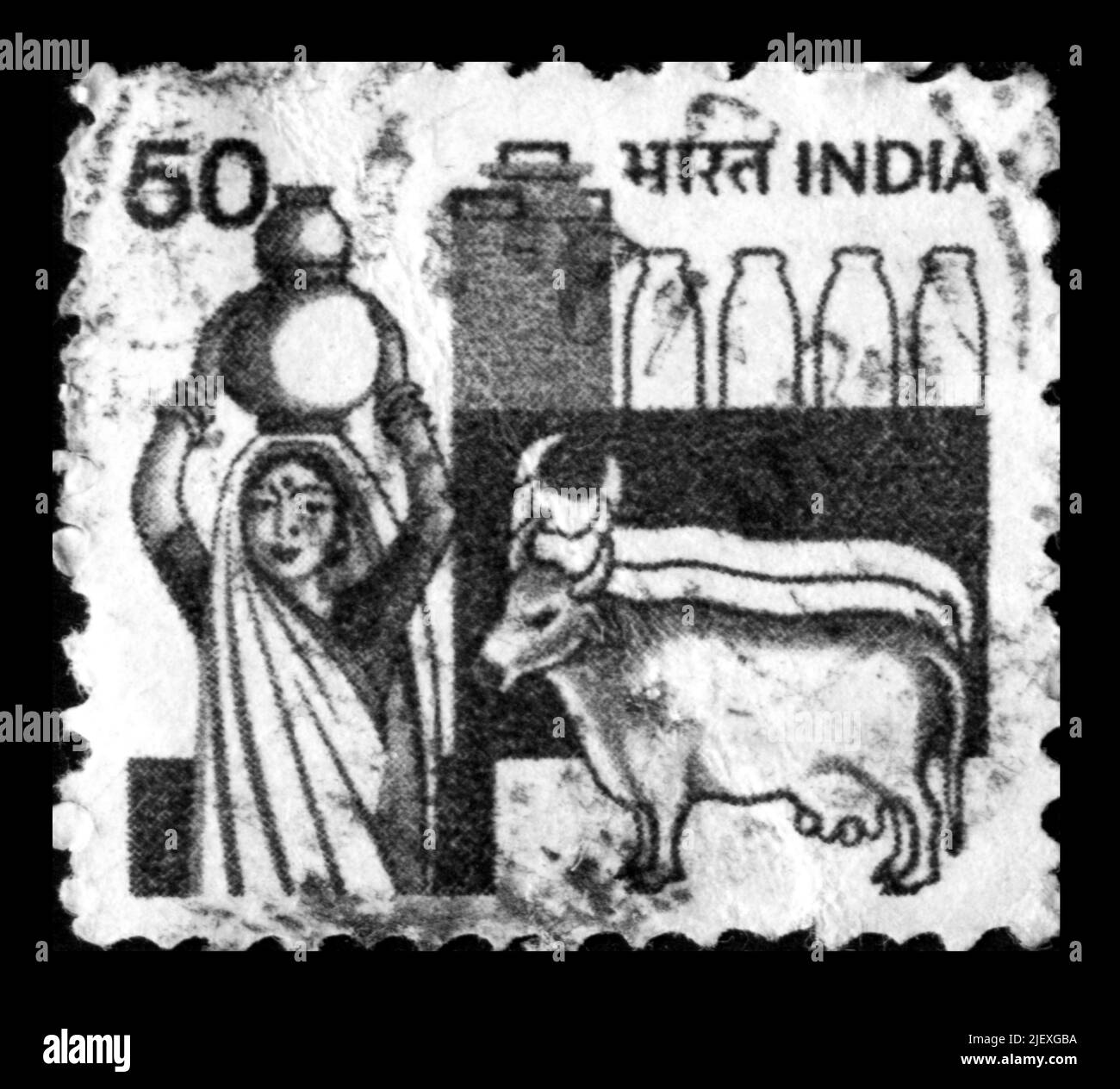 Milk vintage india Black and White Stock Photos & Images - Alamy