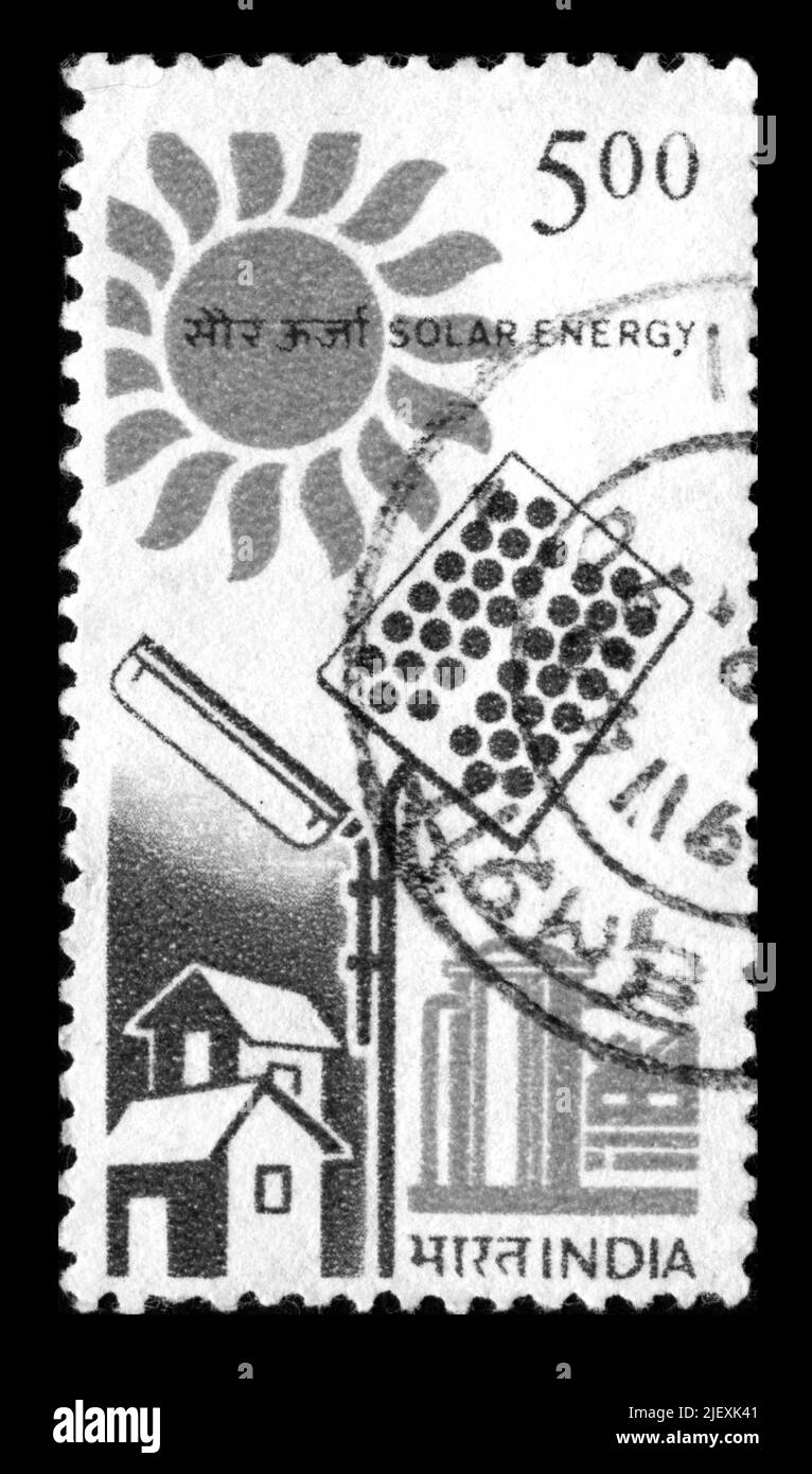 India solar Black and White Stock Photos & Images - Alamy