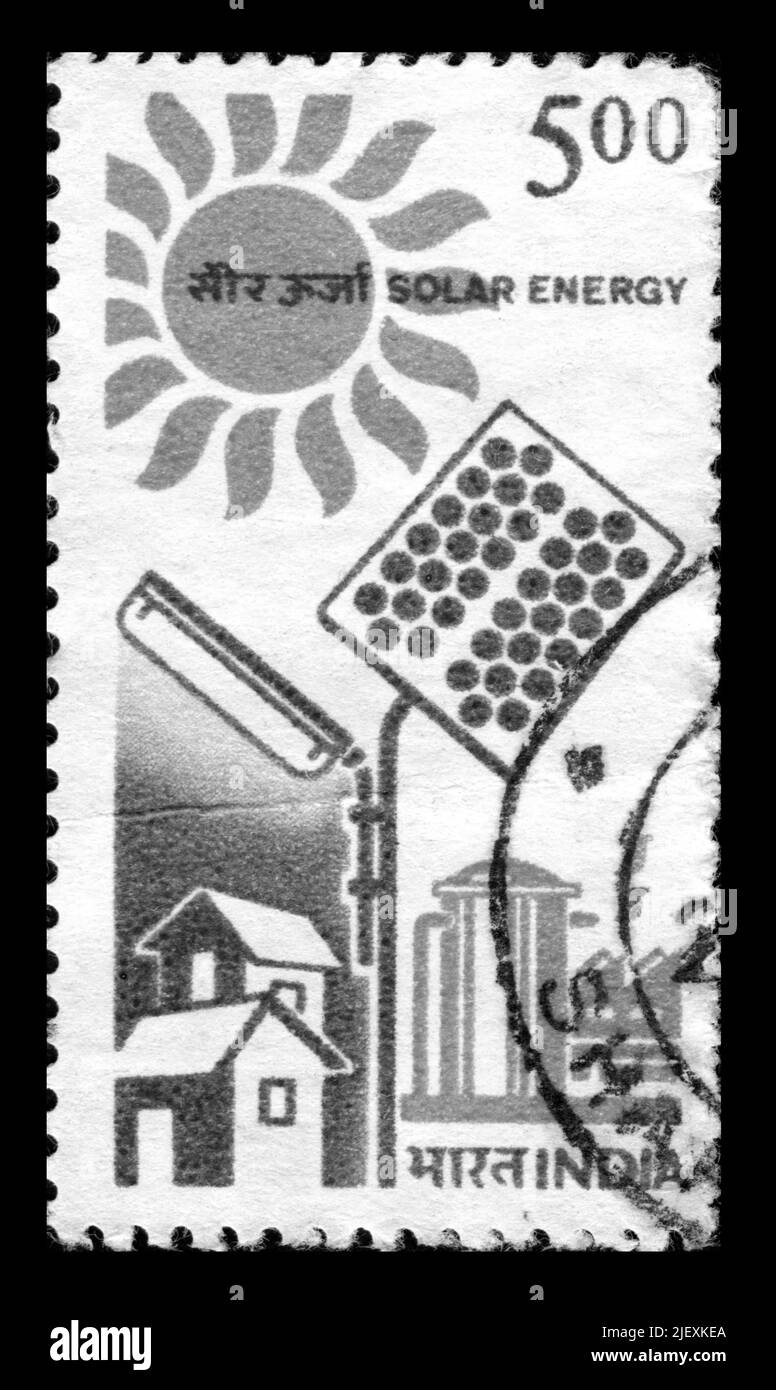 India solar Black and White Stock Photos & Images - Alamy