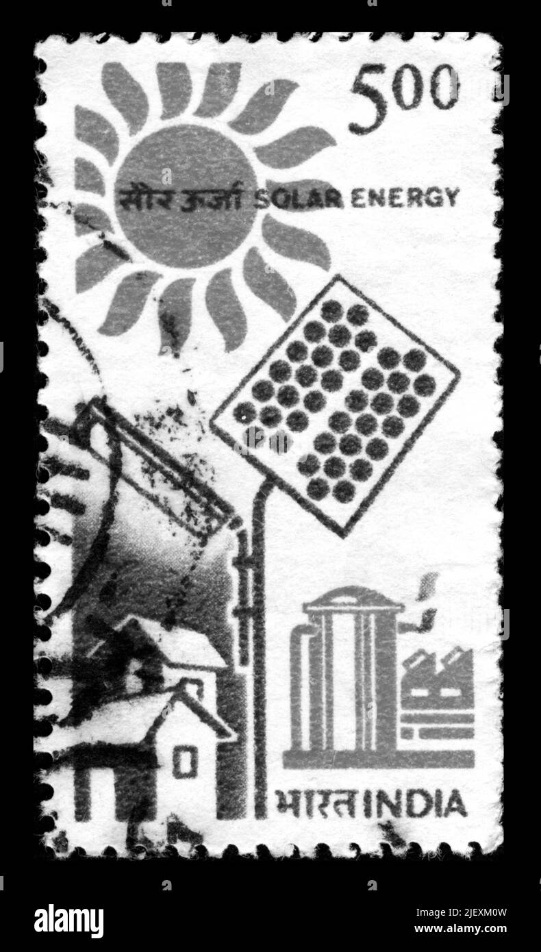 India solar Black and White Stock Photos & Images - Alamy