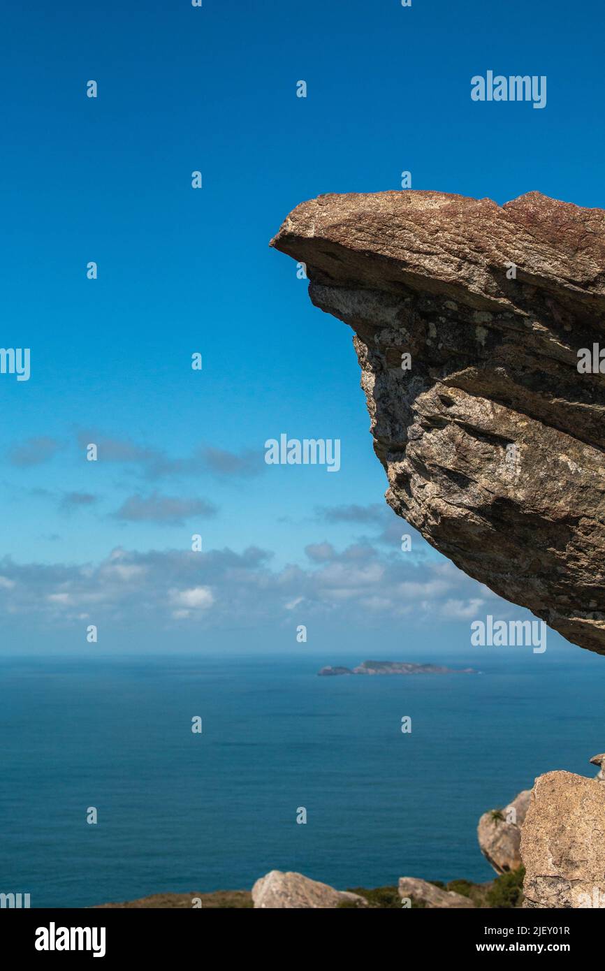Famous big stone in Pico da Coroa, in solitary, Florianopolis Stock ...