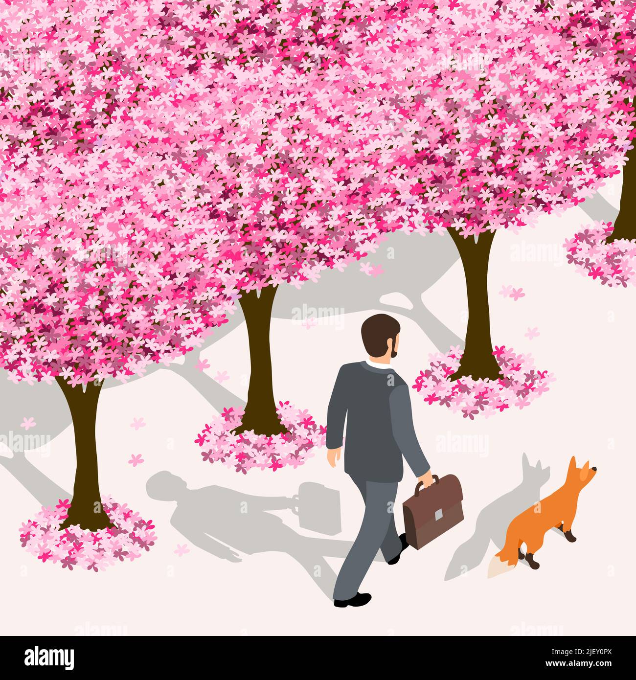 Blossom lane Stock Vector Images - Alamy