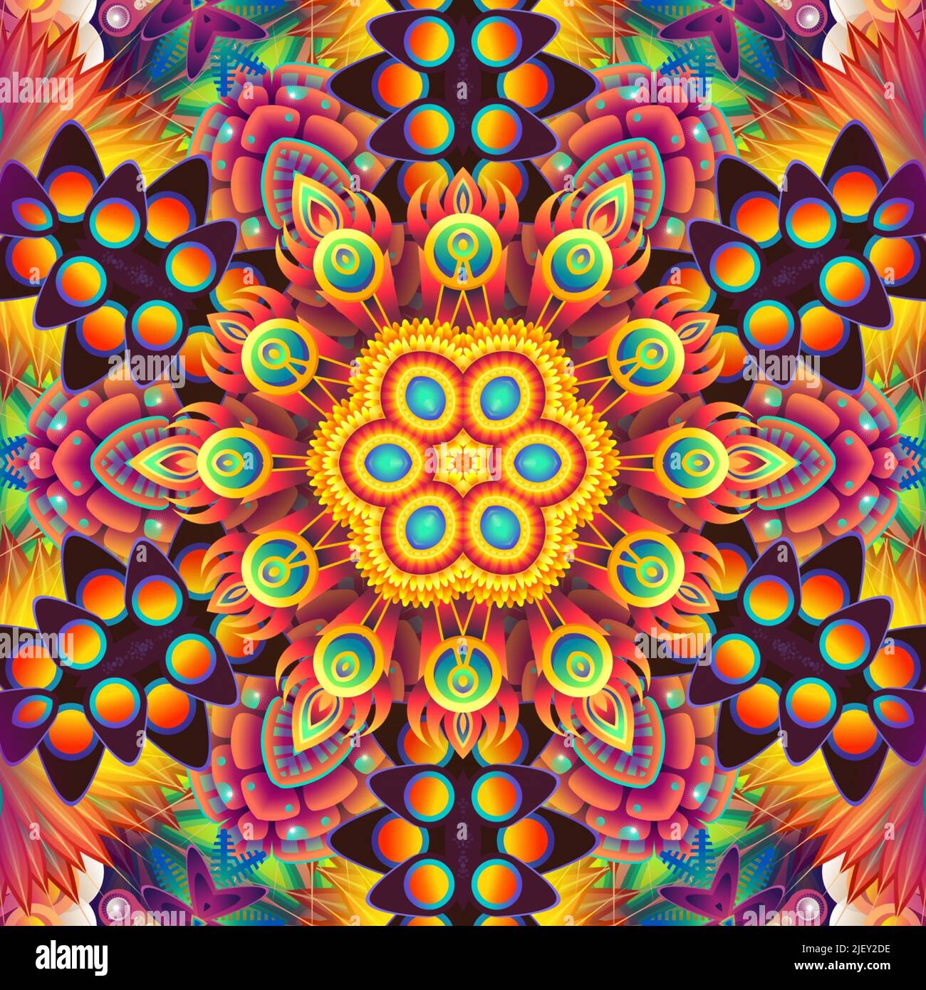 Abstract Computer generated Fractal design. A fractal is a never-ending ...