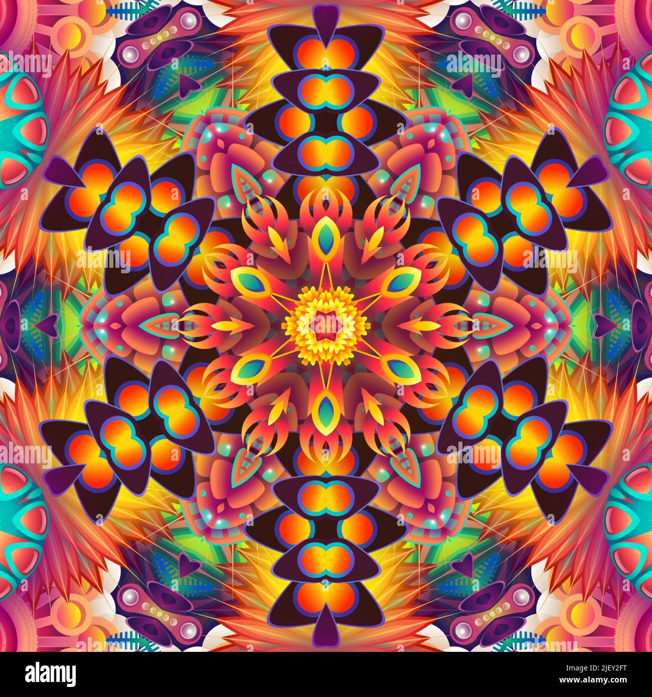 Abstract Computer generated Fractal design. A fractal is a never-ending ...