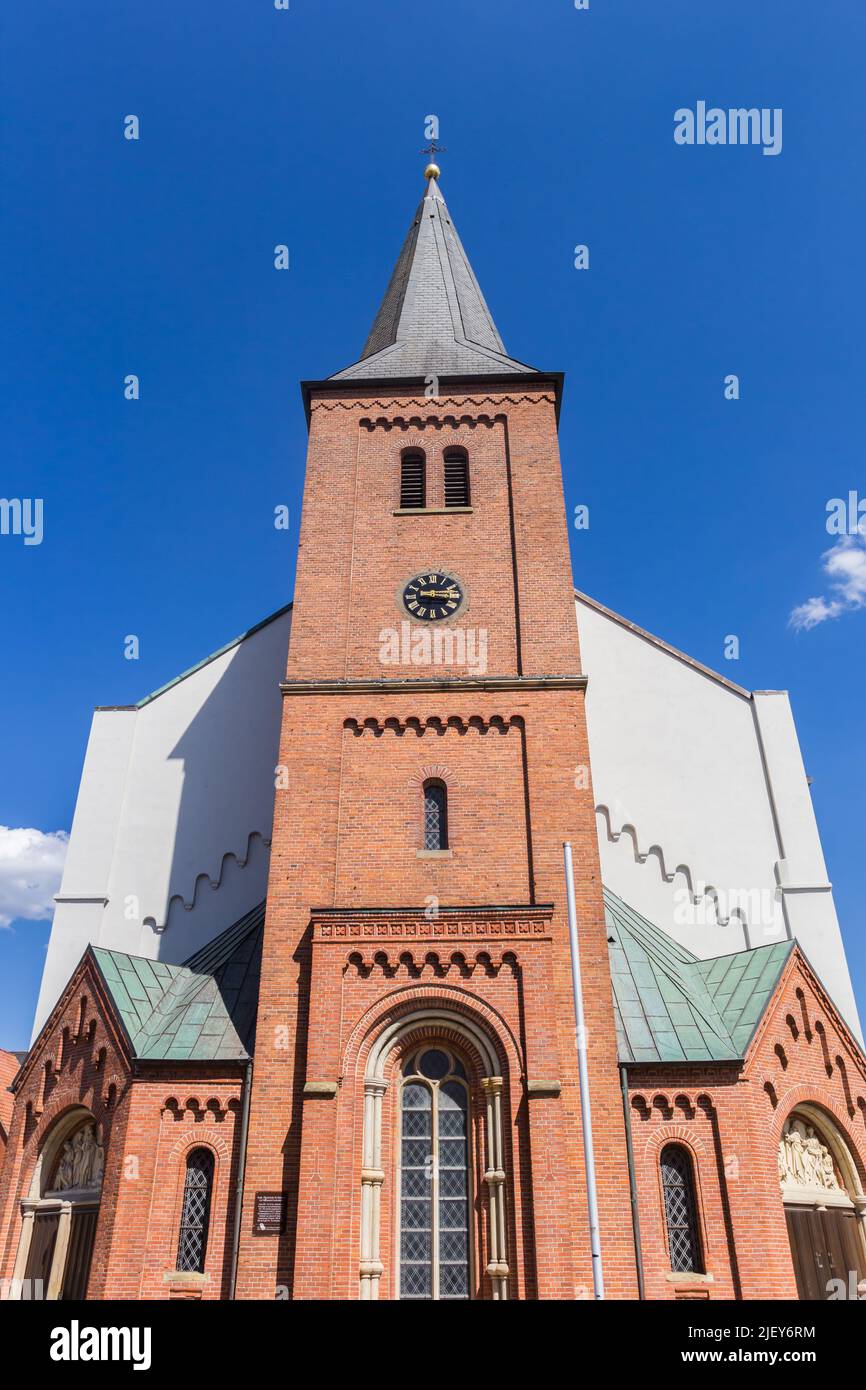 Front facade of the historic Dom church in Haren, Germany Stock Photo ...