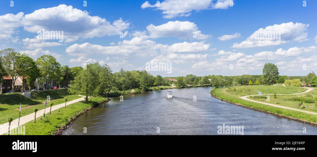 Panorama of the Ems river in Haren, Germany Stock Photo - Alamy
