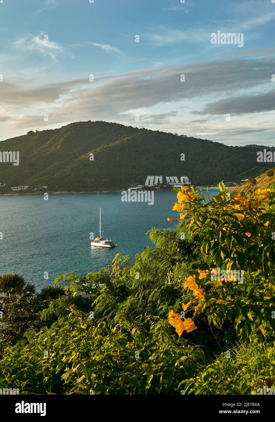 Boat/Bay scenery in Phuket, Thailand Stock Photo - Alamy