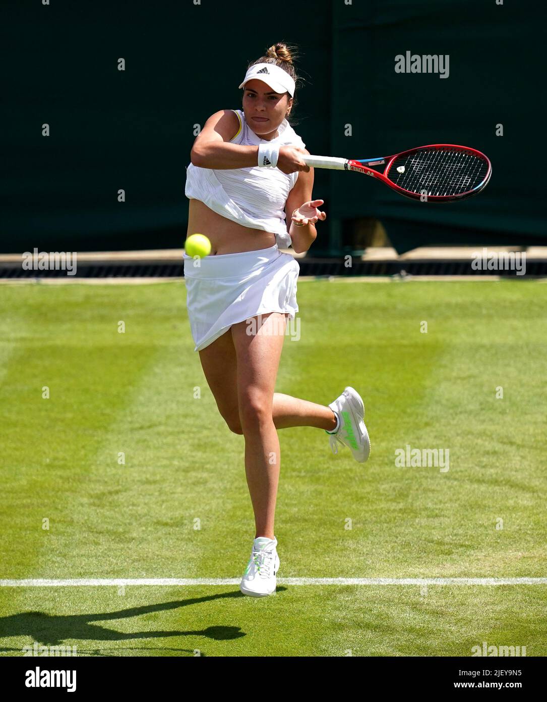 Elena-Gabriela Ruse during her match against Coco Gauff on day two of ...