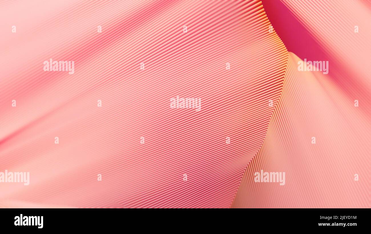nice bright red - pink metal curves digital background - abstract 3D ...