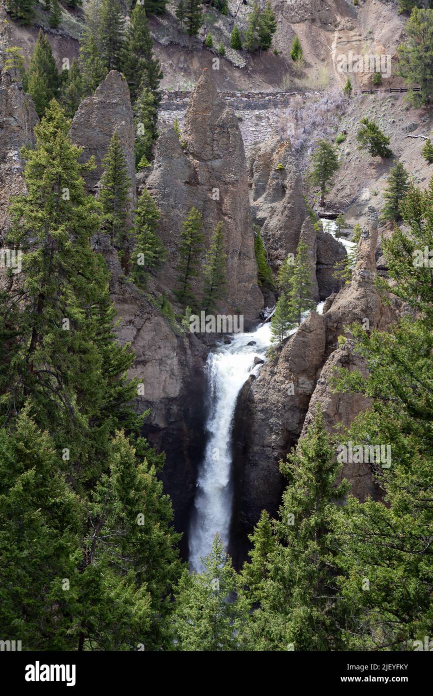 Tower fall yellowstone national park hi-res stock photography and ...