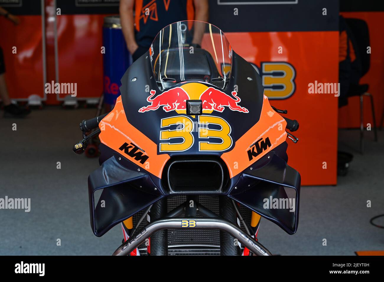 front detail of the bike's og Binder Brad Rsa Red Bull Ktm Factory ...