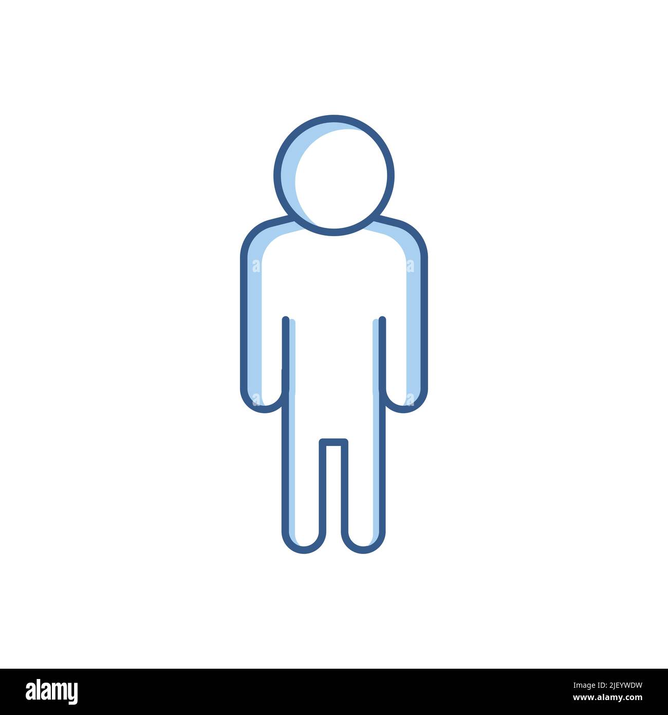 People icon. Two tone icon style. Simple design editable Stock Vector ...