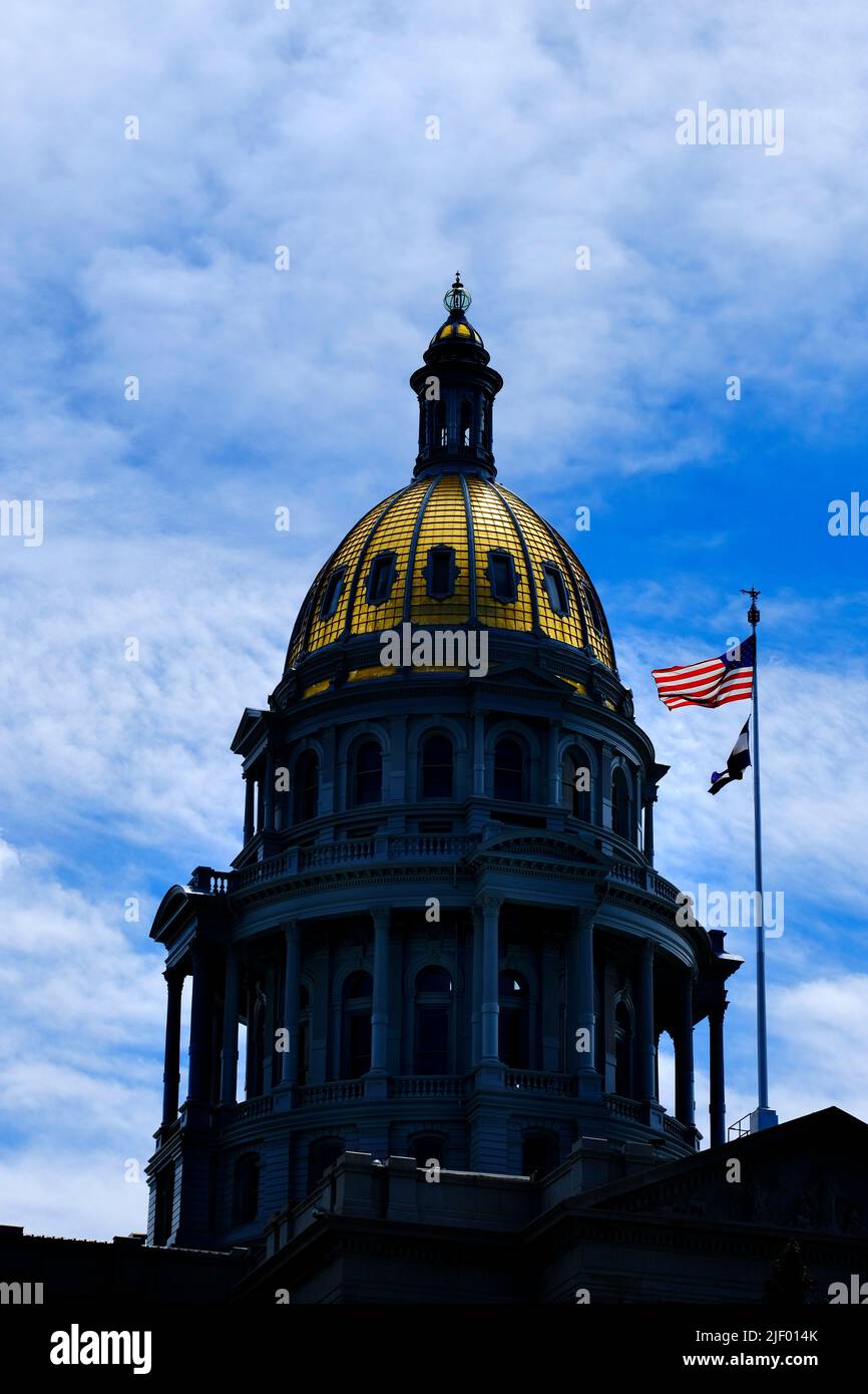 Colorado state capitol golden dome hi-res stock photography and images ...