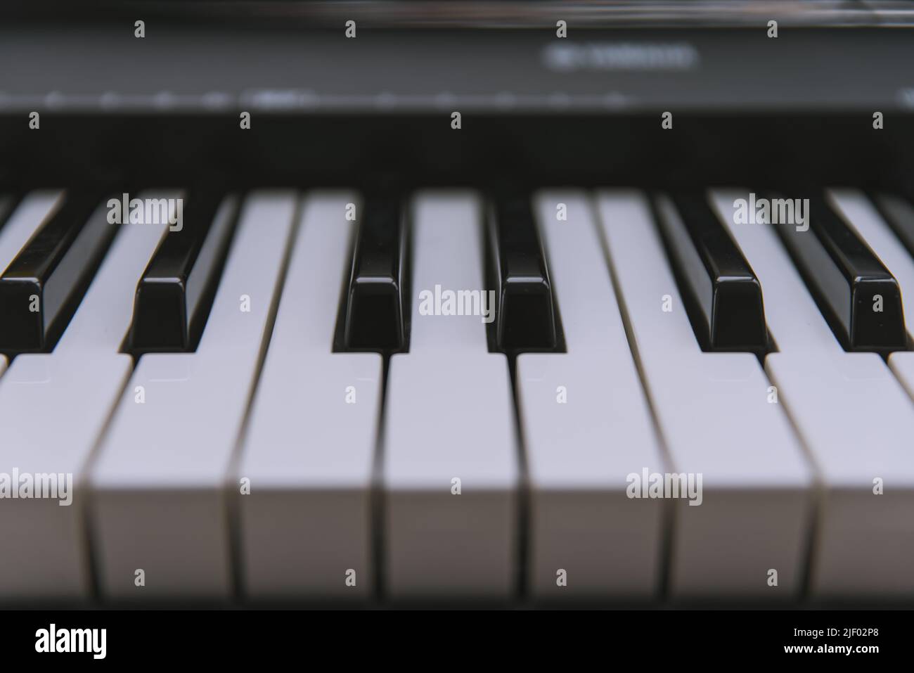 A closeup of black and white piano keys Stock Photo - Alamy