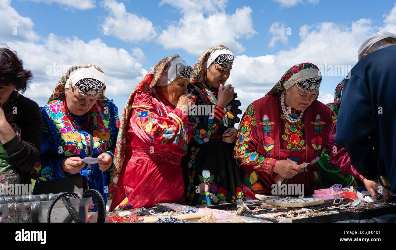 Yekaterinburg, Russia - JUNE 2022: Sabantuy - the Peoples Tatar and ...
