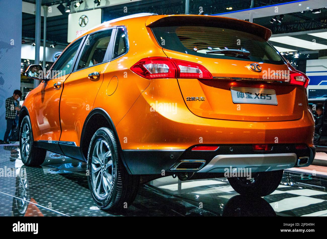 The BAIC Senova X65 on display at the 2014 Guangzhou Auto Show Stock Photo - Alamy