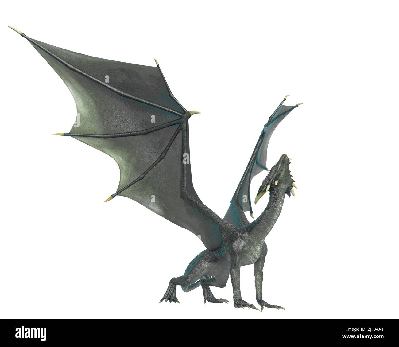 dragon side view. This green monster in clipping path is very useful ...
