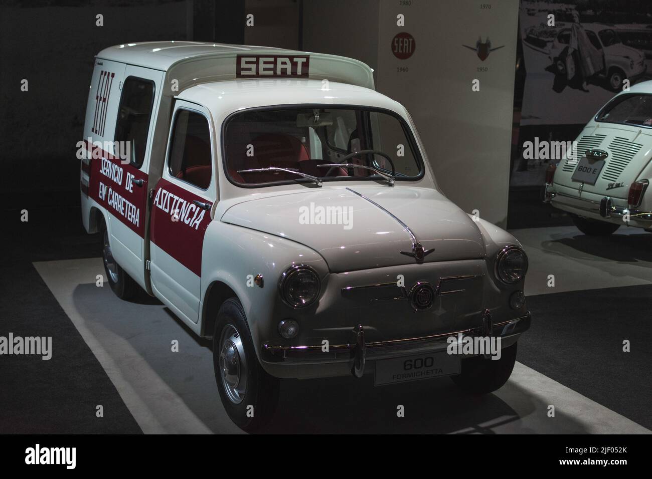 Rare today spanish van in the museum. Siata 600 Formichetta Stock Photo ...